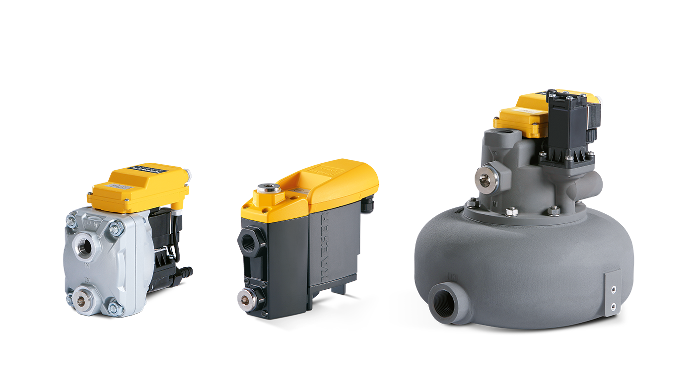 Condensate management products for compressed air systems